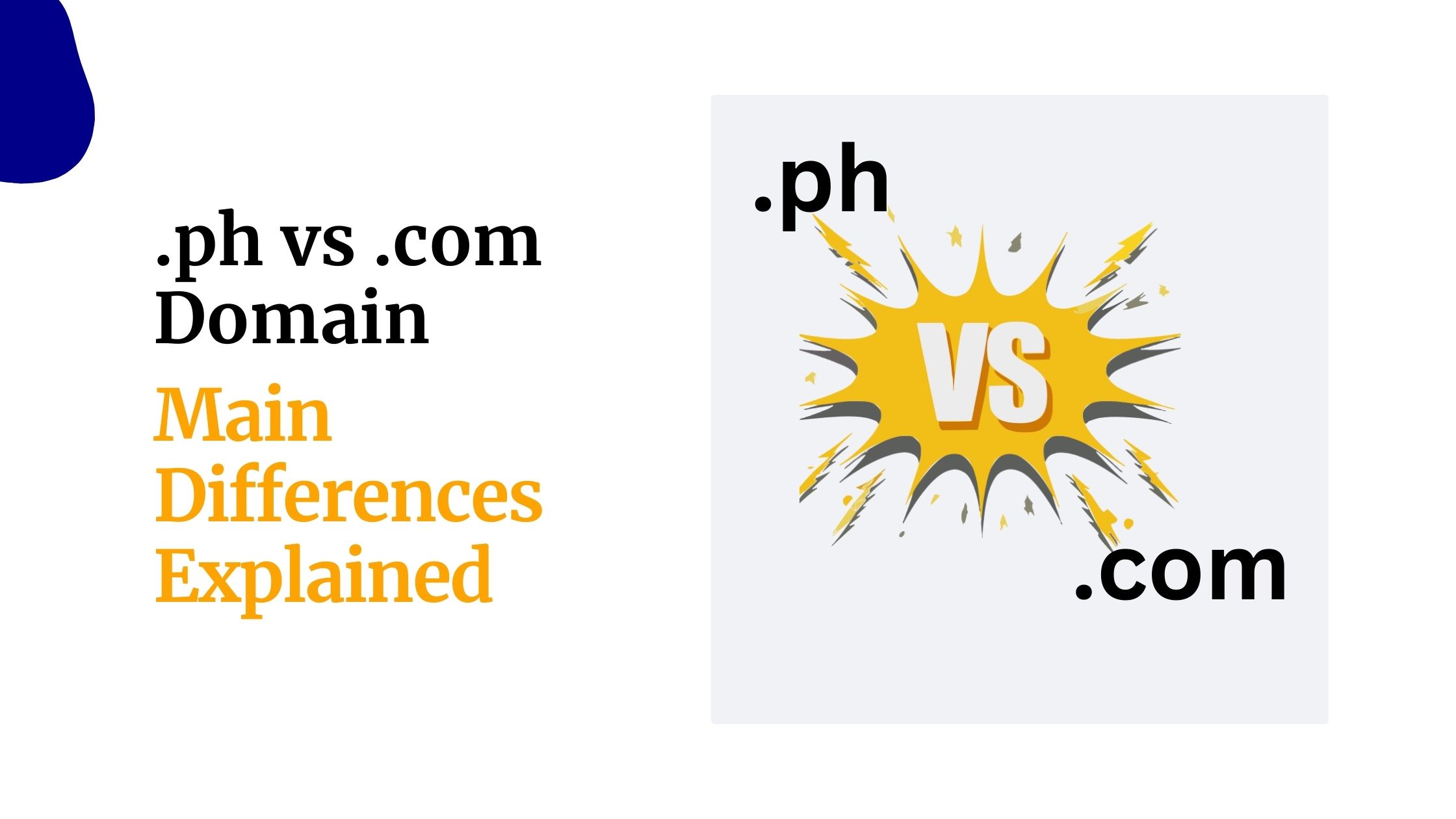 .ph vs .com Domain: Main Differences Explained
